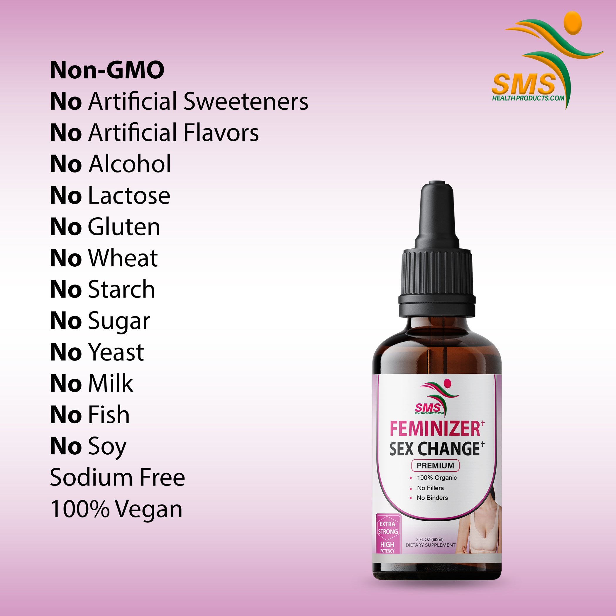 Feminizer by SMS, Pueraria Mirifica Drops | Premium Grade | Herbal Liq ...