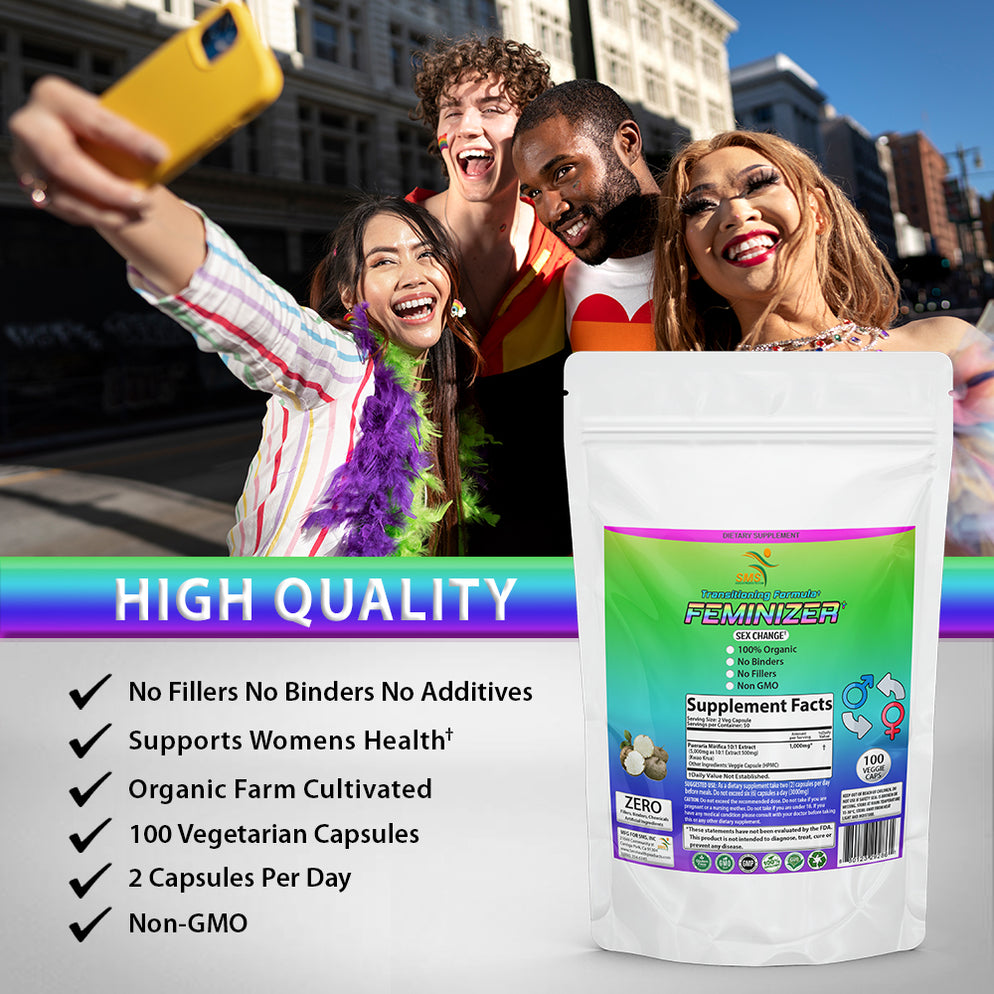 Feminizer Sex Change Pills by SMS, 100 Veggie Caps Pueraria Mirifica 1 ...