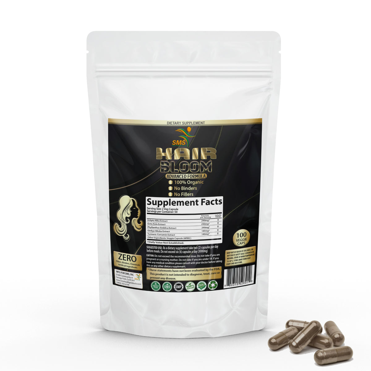 Hair Bloom Hair Growth Supplement | Supports Hair Strength, Health, Sc ...