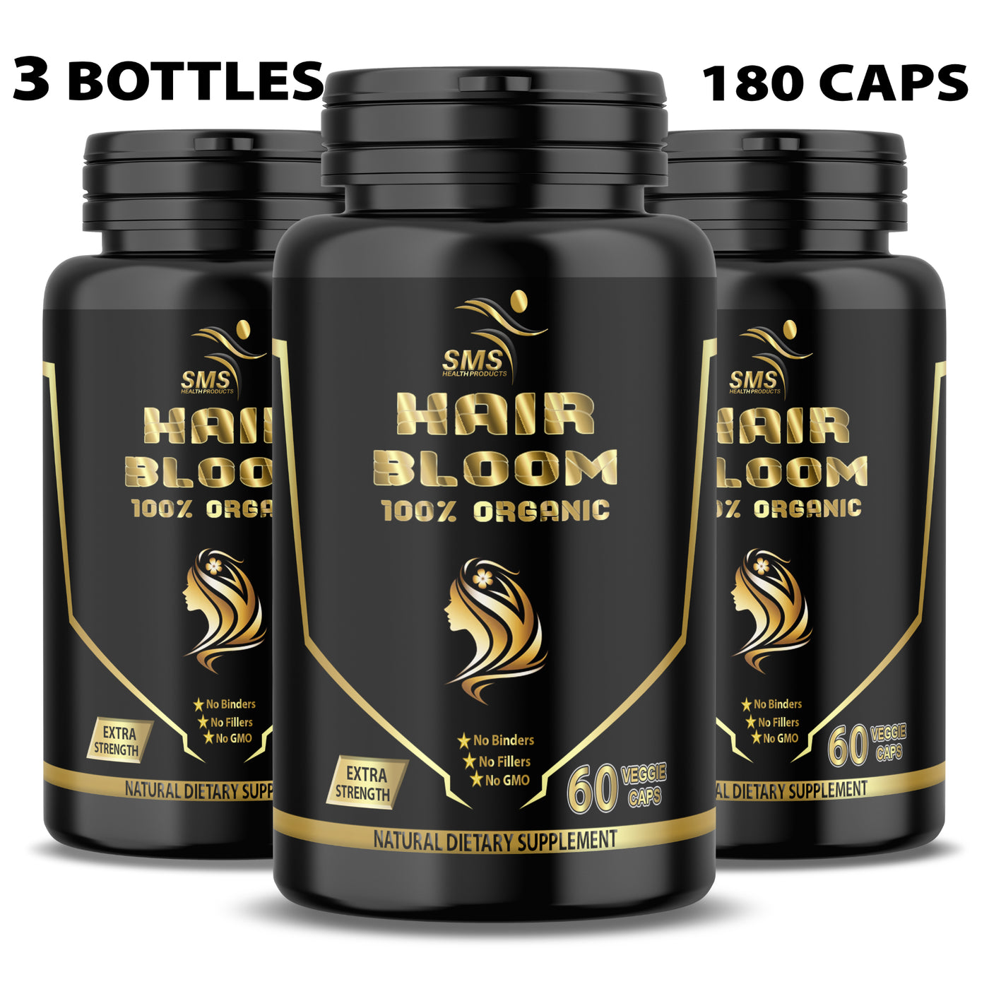 Hair Growth Pills, Hair Bloom Supplement for Thicker Fuller Hair, Supp ...